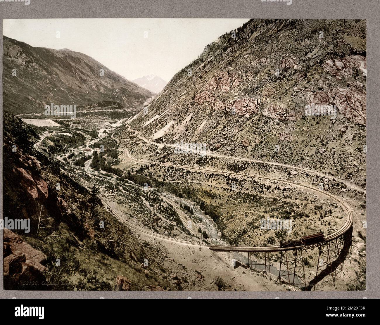 Devil's Gate Bridge, Georgetown Loop Colorado railroad USA photochrom ...