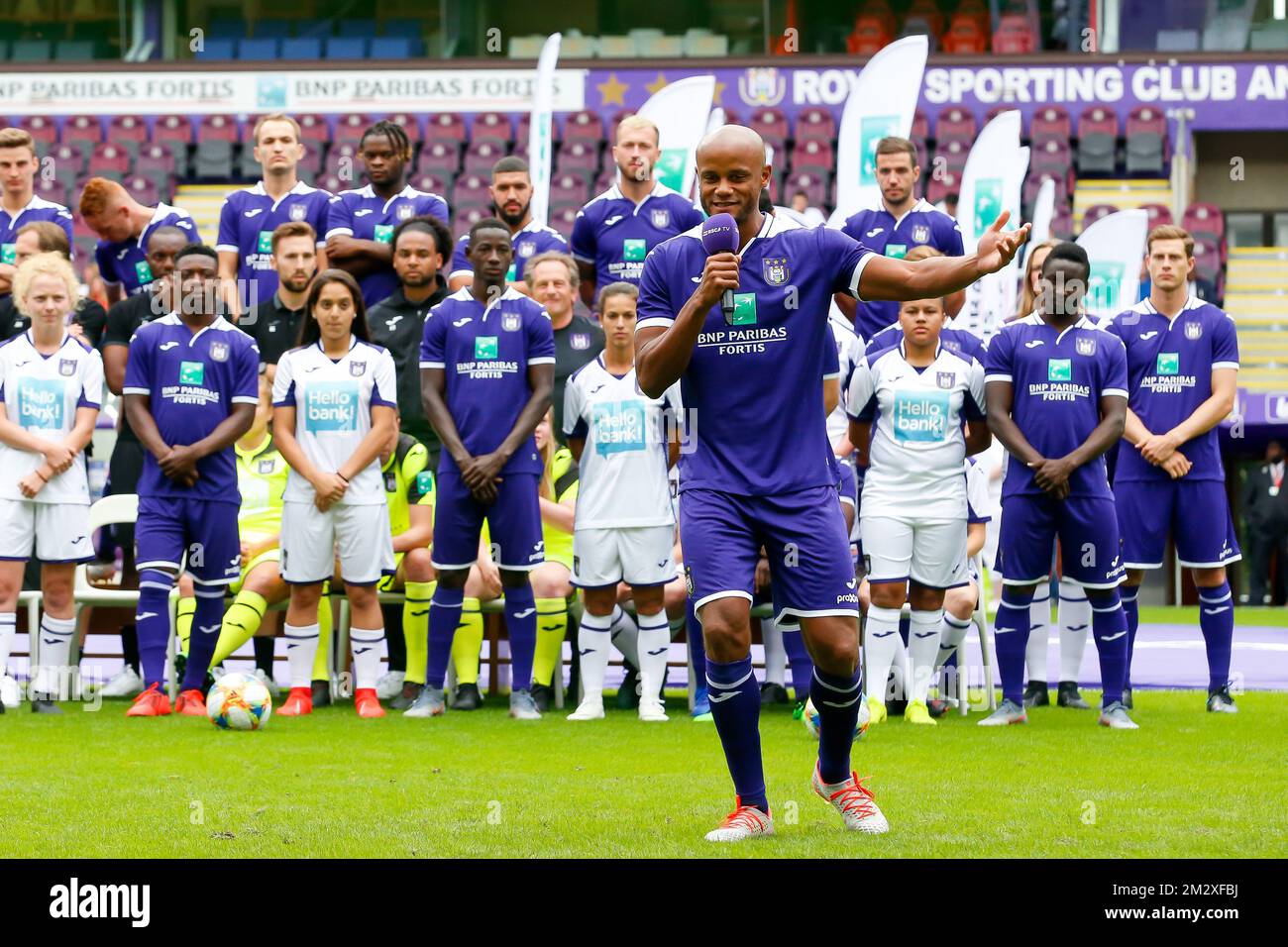 Anderlecht's new player/ manager Vincent Kompany pictured during the ...