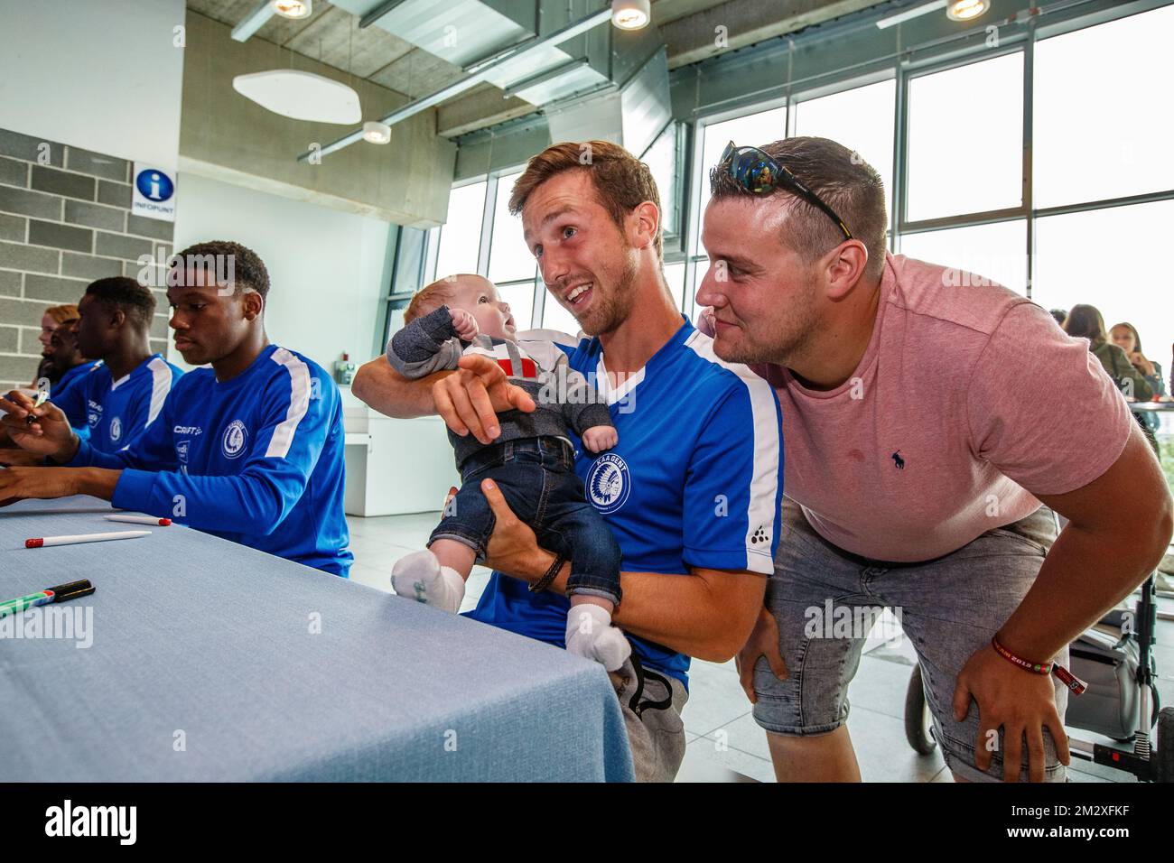 Gent's Brecht Dejaegere pictured during the fan day of Jupiler Pro ... Gent's Brecht Dejaegere pictured during the fan day of Jupiler Pro ...