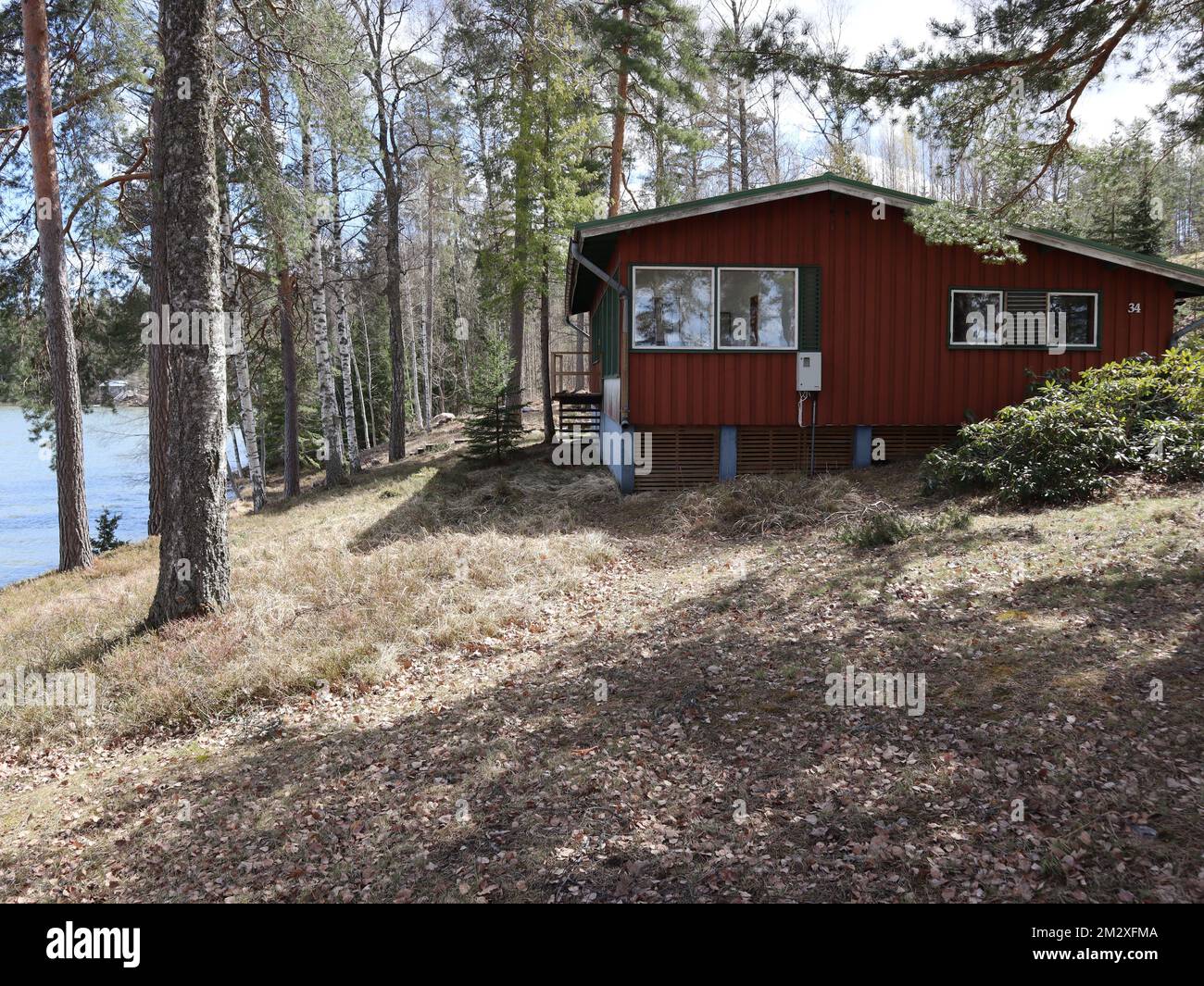 Pastoral scenery of kuusisaari open air museum in Finland, Helsinki ...