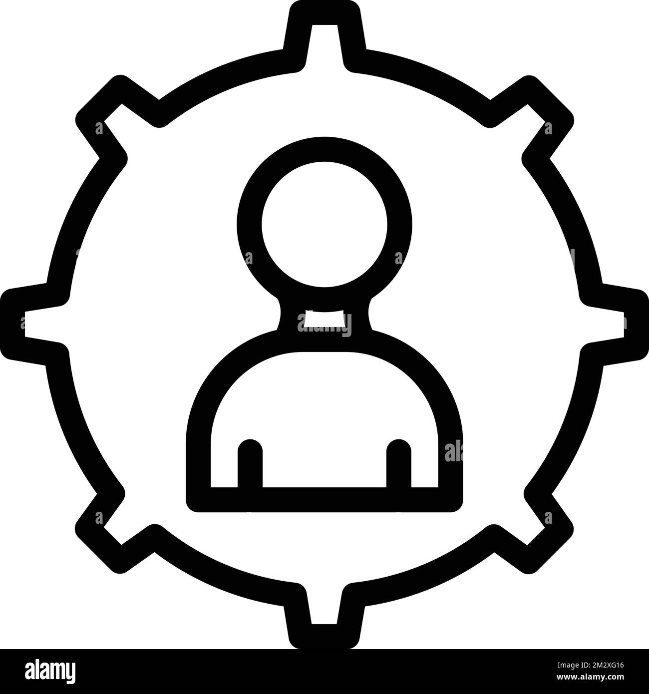 Management Vector Illustration Line Icon Design Stock Vector Image ...