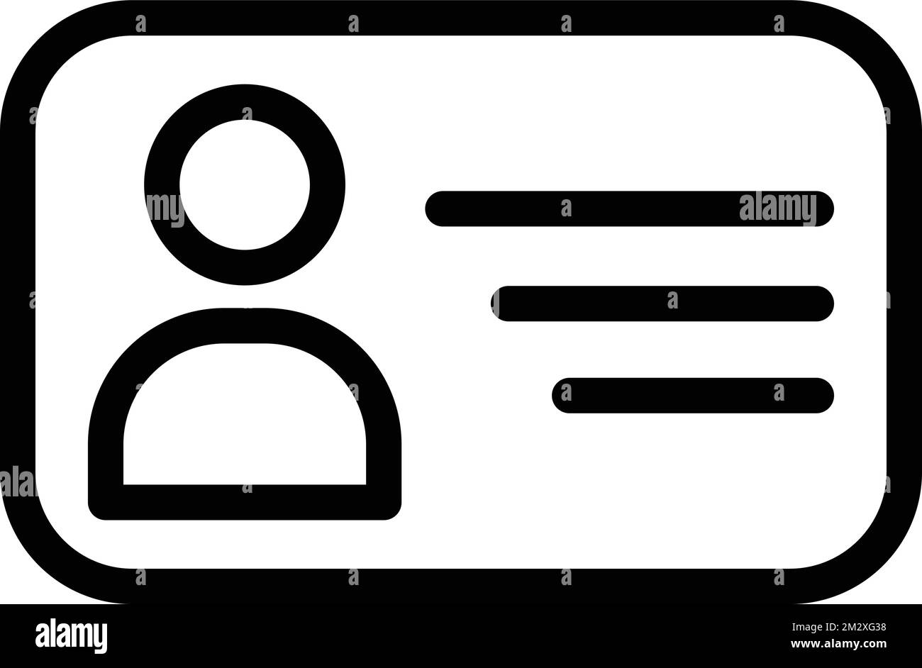 Id Card Vector Illustration Line Icon Design Stock Vector Image & Art ...