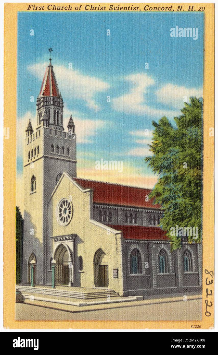 First Church of Christ Scientist, Concord, N.H. , Churches, Tichnor Brothers Collection ...