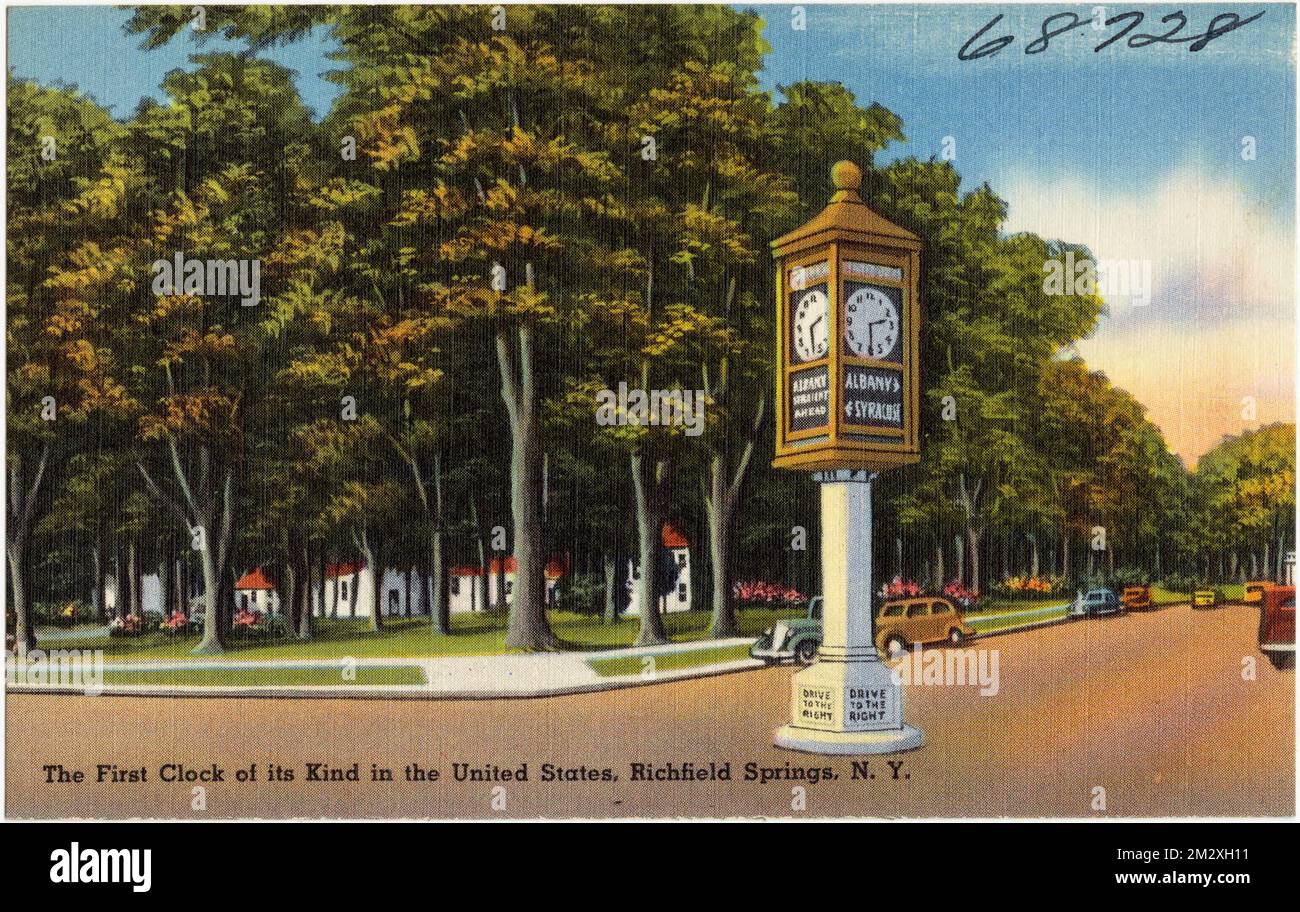 The first clock of it kind in the United States, Richfield Springs, N ...