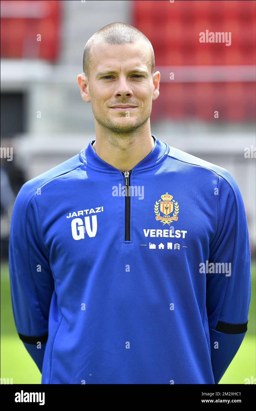 Mechelen's physical coach Glenn Van Ryckeghem poses for photographer at ...