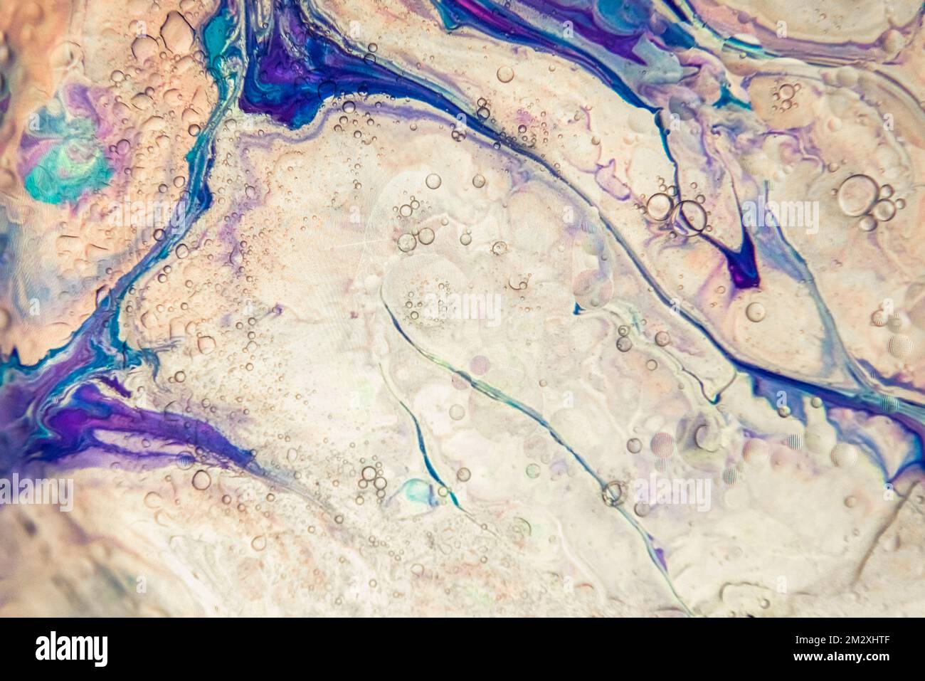 An abstract illustration with blue and white patterns and watercolor ...