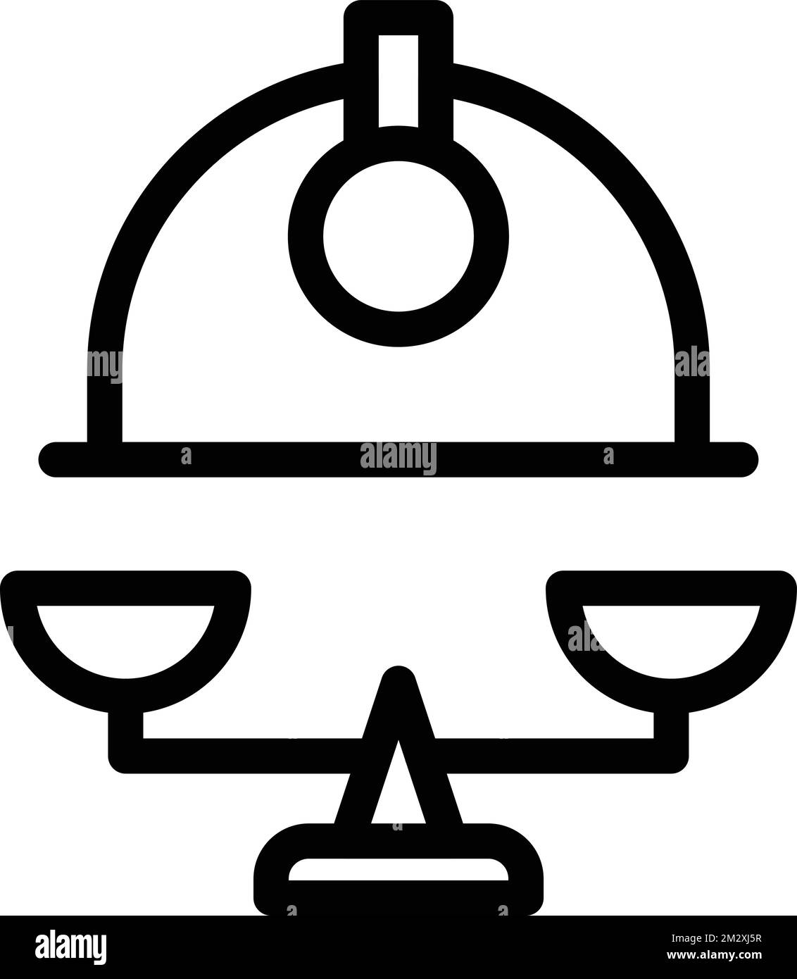 Labour Law Vector Illustration Line Icon Design Stock Vector Image