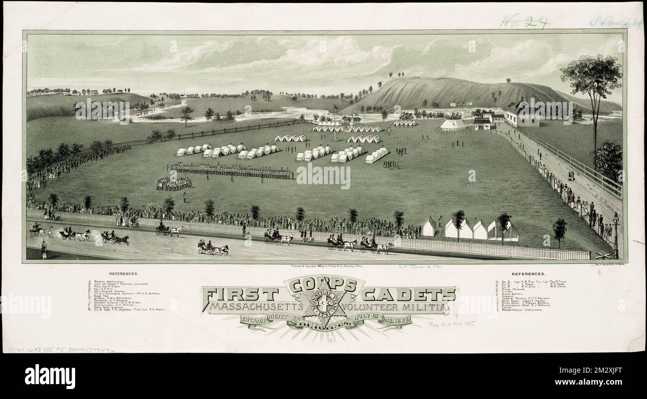First Corps Cadets, Massachusetts Volunteer Militia : encampment at ...