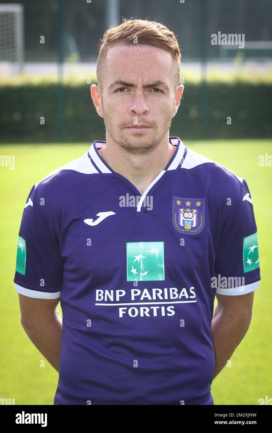 Anderlecht's Adrien Trebel poses for the photographer, at the 2019-2020 ...