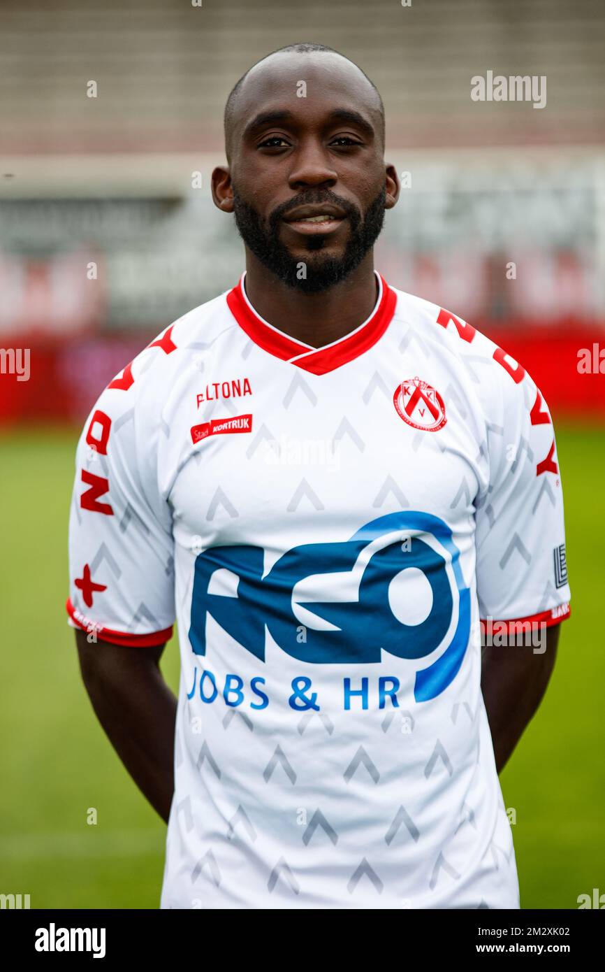 Kortrijk's Herve Kage poses for photographer, at the 2019-2020 ...