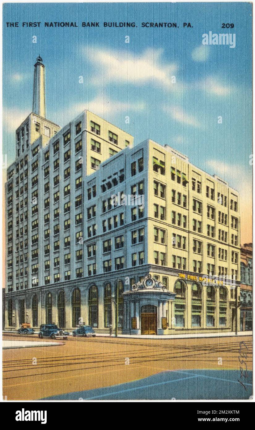 The First National Bank building, Scranton, PA. , Commercial facilities ...