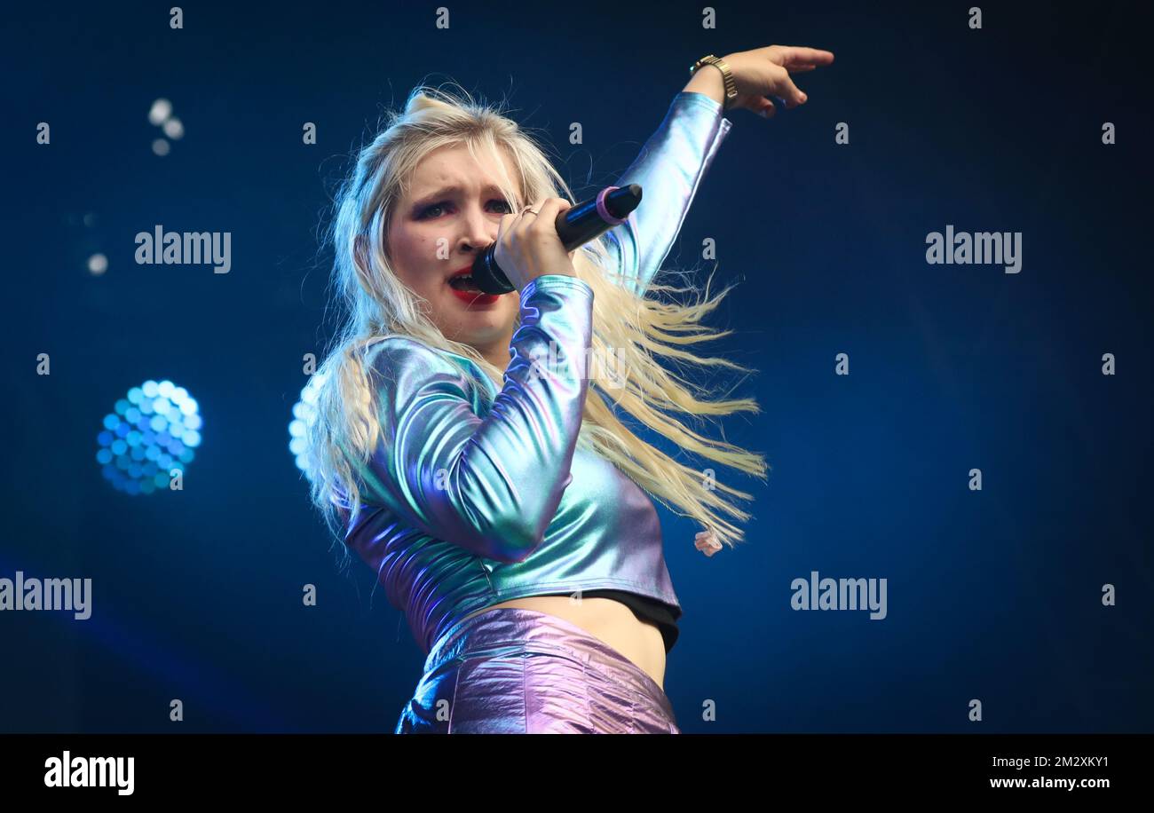 Singer Alice on the Roof aka Alice Dutoit performs at the first day of ...