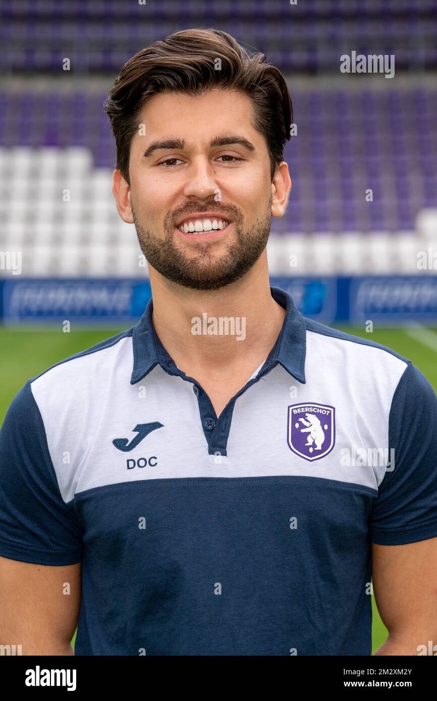 Beerschot's doctor Filip Spans pose for the photographer at the 2019 ...