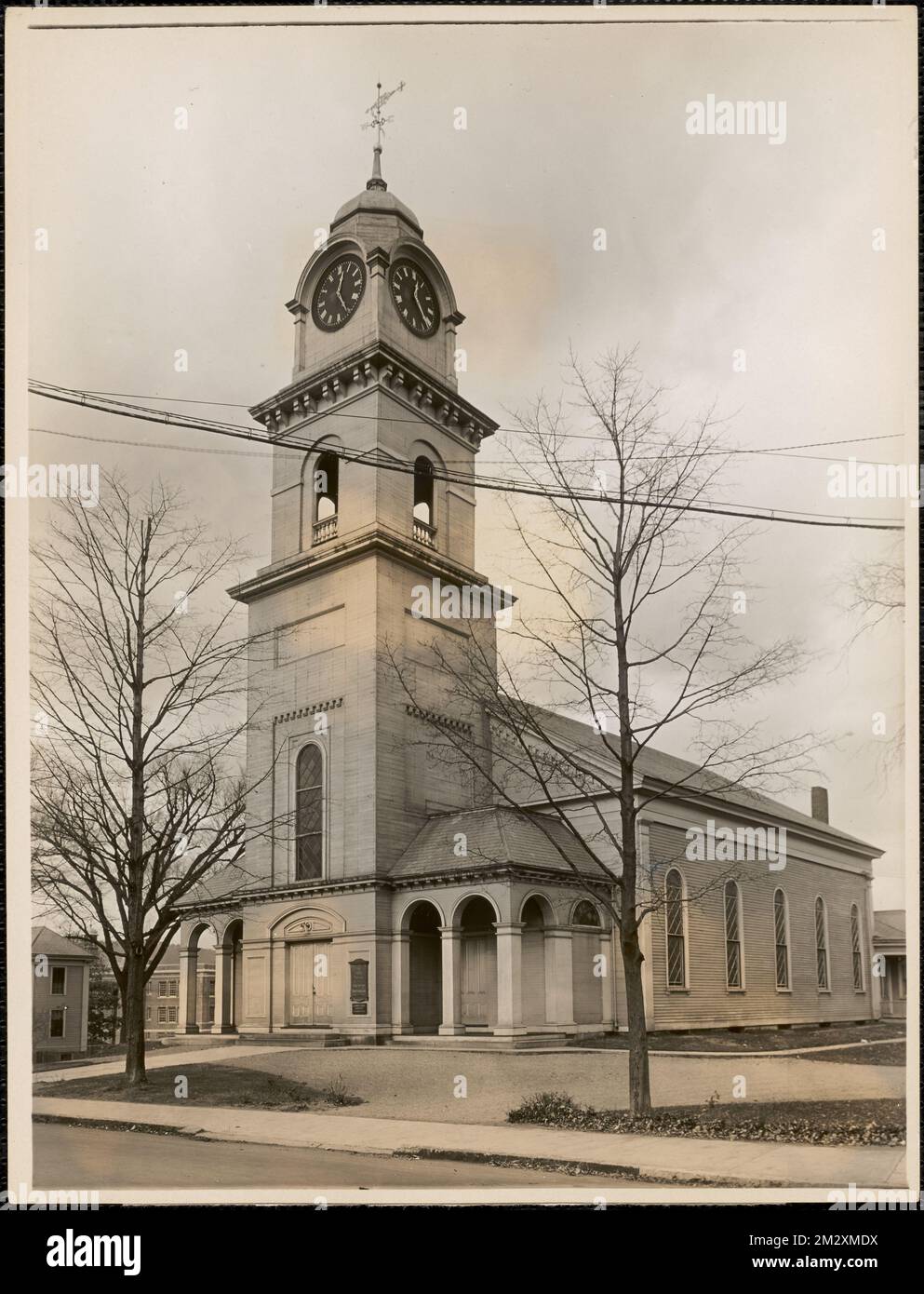 The First Parish in Waltham (Unitarian), School Street, Waltham, Mass ...