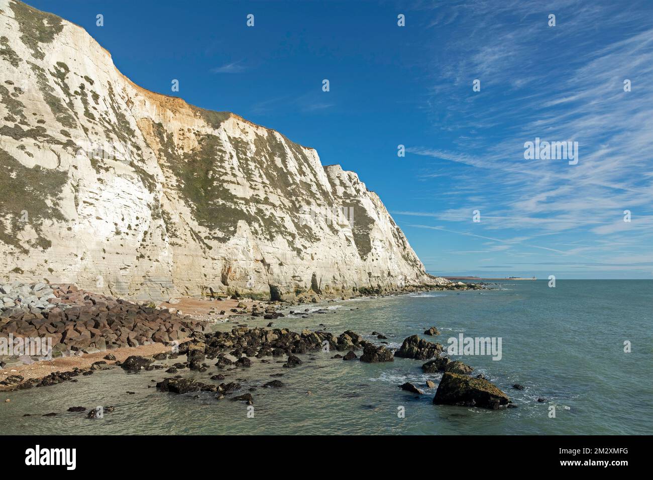Chalk Cliffs, Samphire Hoe Country Park, Kent, England, United Kingdom ...