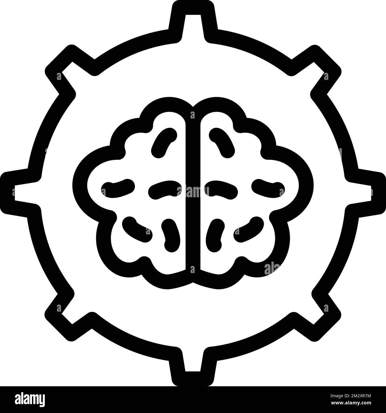 Stress Management Vector Illustration Line Icon Design Stock Vector ...