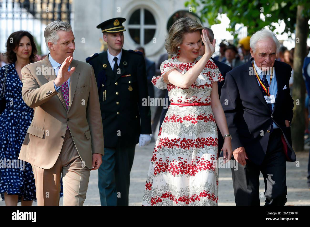 King Philippe - Filip of Belgium and Queen Mathilde of Belgium pictured ...