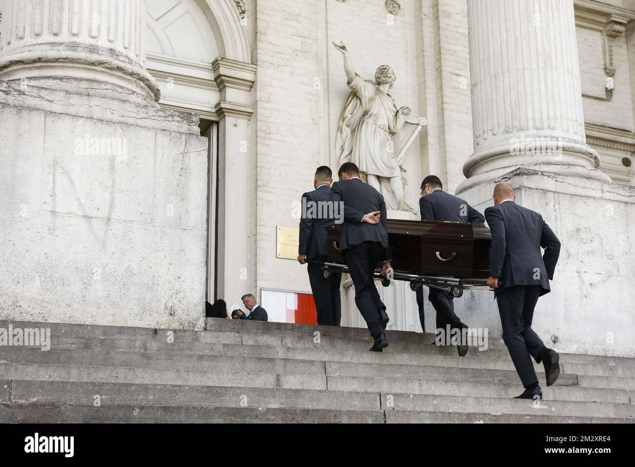 Illustration picture shows the funeral of the Princess Stephanie de ...