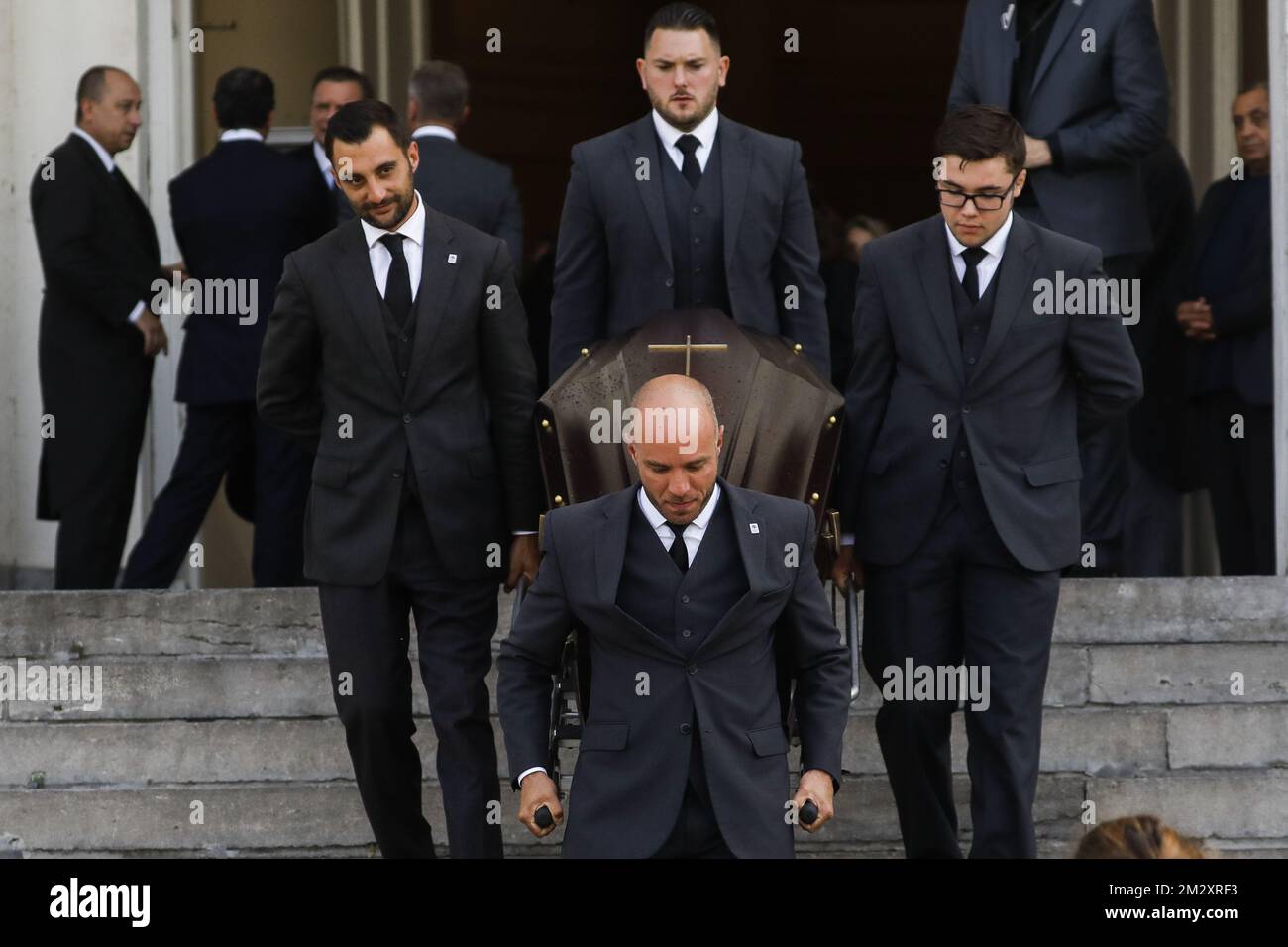 Illustration picture shows the funeral of the Princess Stephanie de ...