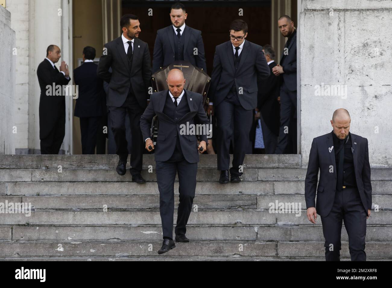 Illustration picture shows the funeral of the Princess Stephanie de ...