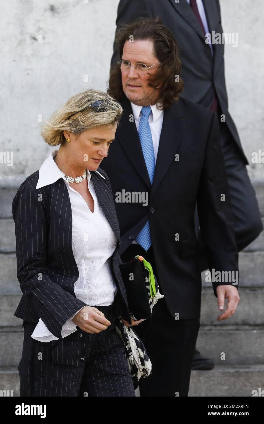 Belgian artist Delphine Boel and Jim O'Hare (Delphine Boel's husband ...