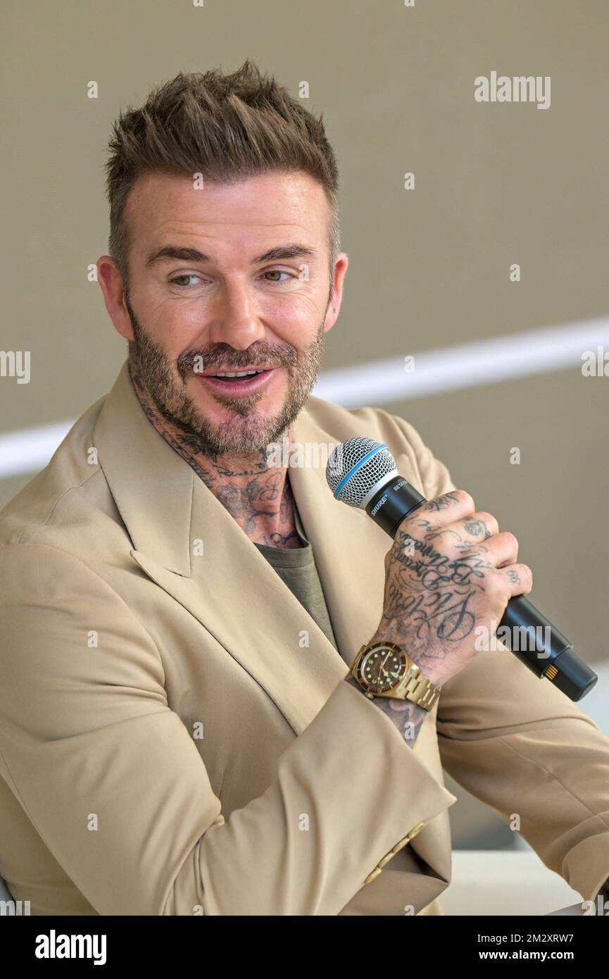 Doha, Qatar on December 14, 2022. FIFA World Cup ambassador British ...