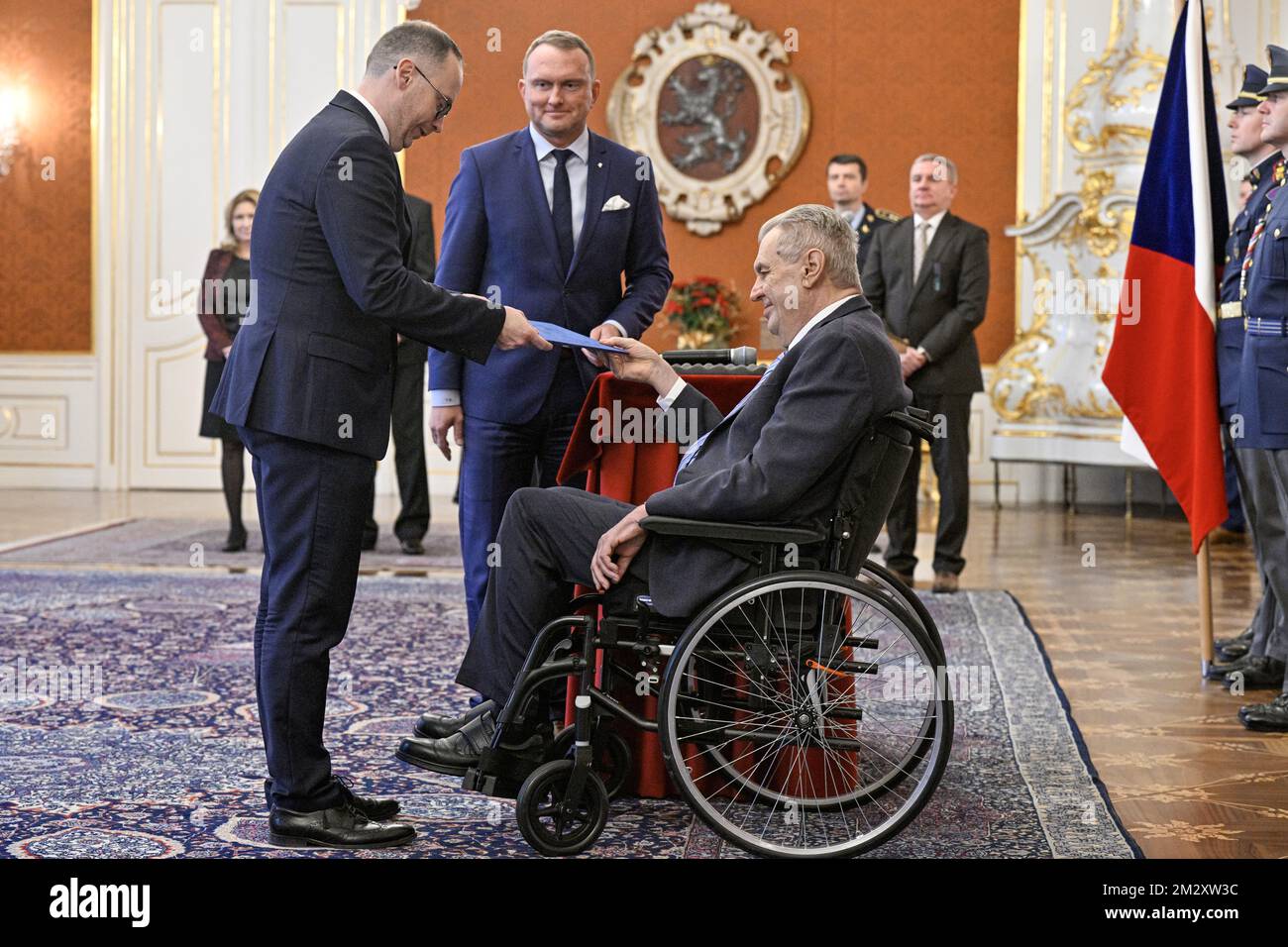 Prague, Czech Republic. 14th Dec, 2022. Czech President Milos Zeman ...