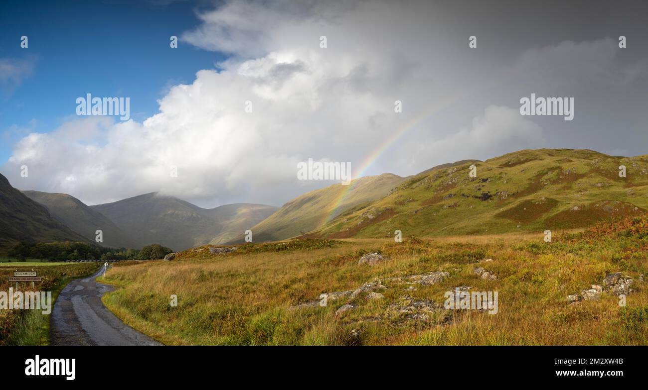Rainbow in scottish highlands hi-res stock photography and images - Alamy