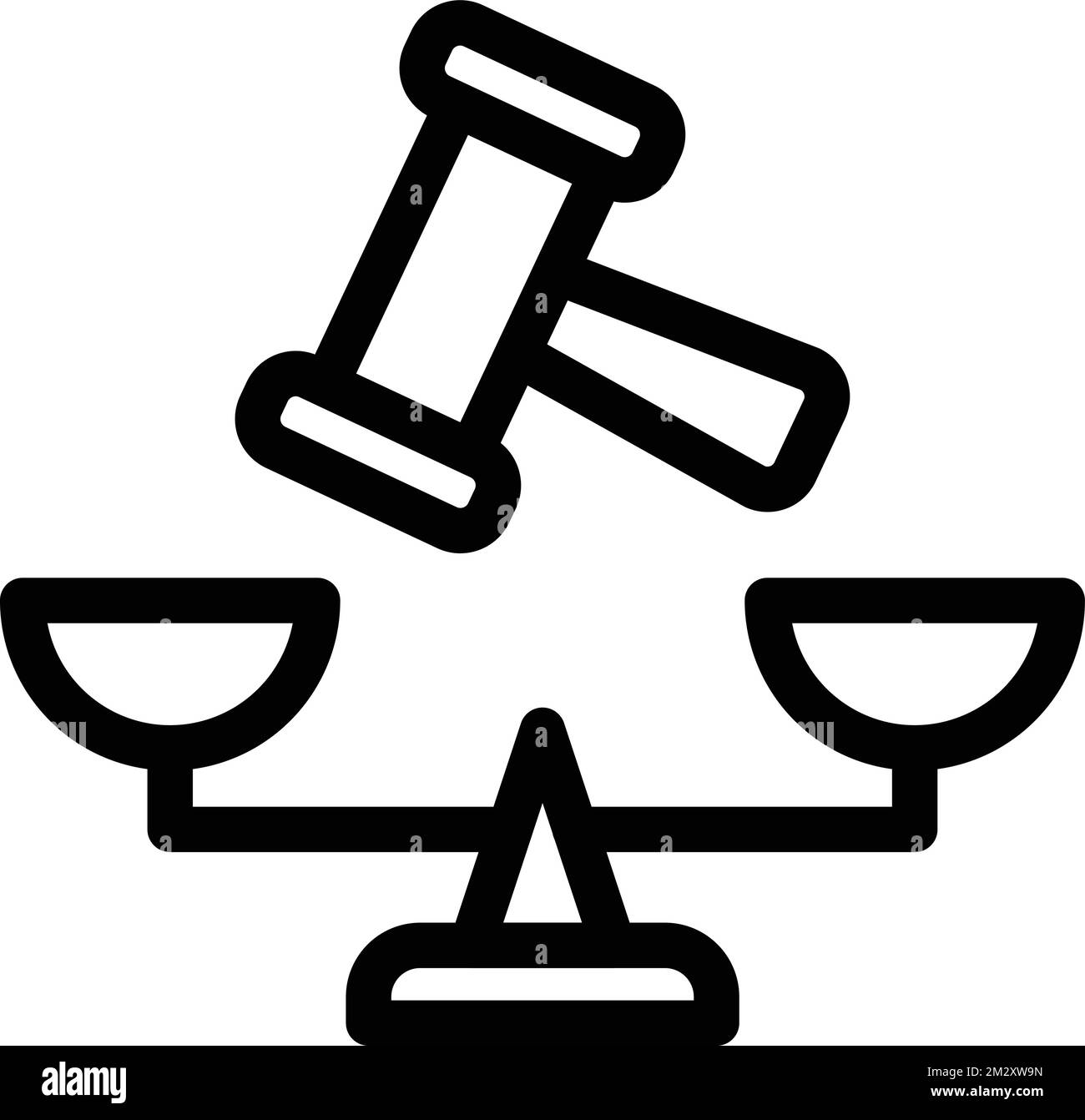 Corporate Laws Vector Illustration Line Icon Design Stock Vector Image ...