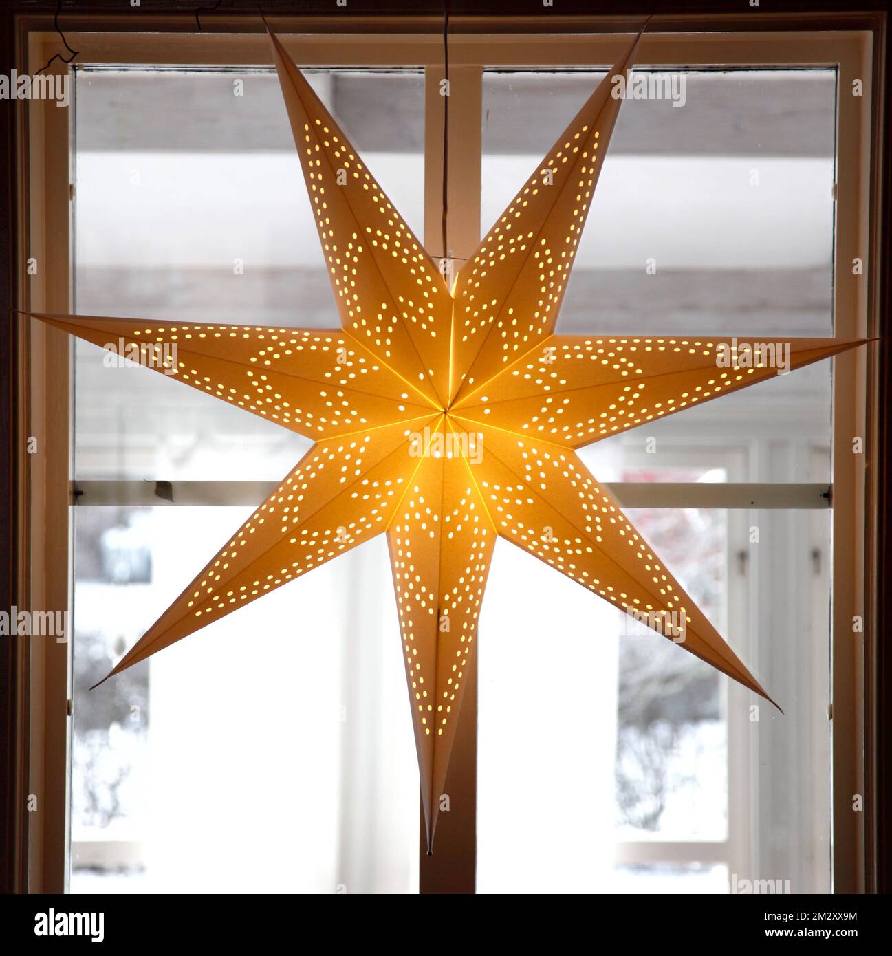 Christmas decorations, a Christmas star Stock Photo - Alamy