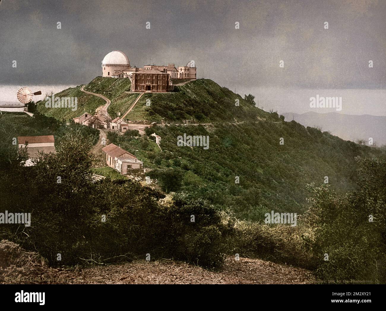 Vintage photo: USA Lick Observatory California photochrom, photochrome ...