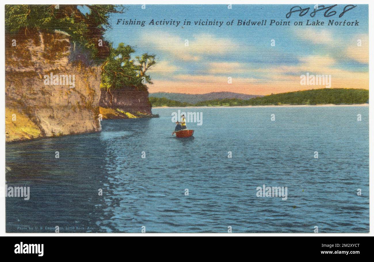 Fishing activity in vicinity of Bidwell Point on Lake Norfolk , Lakes ...