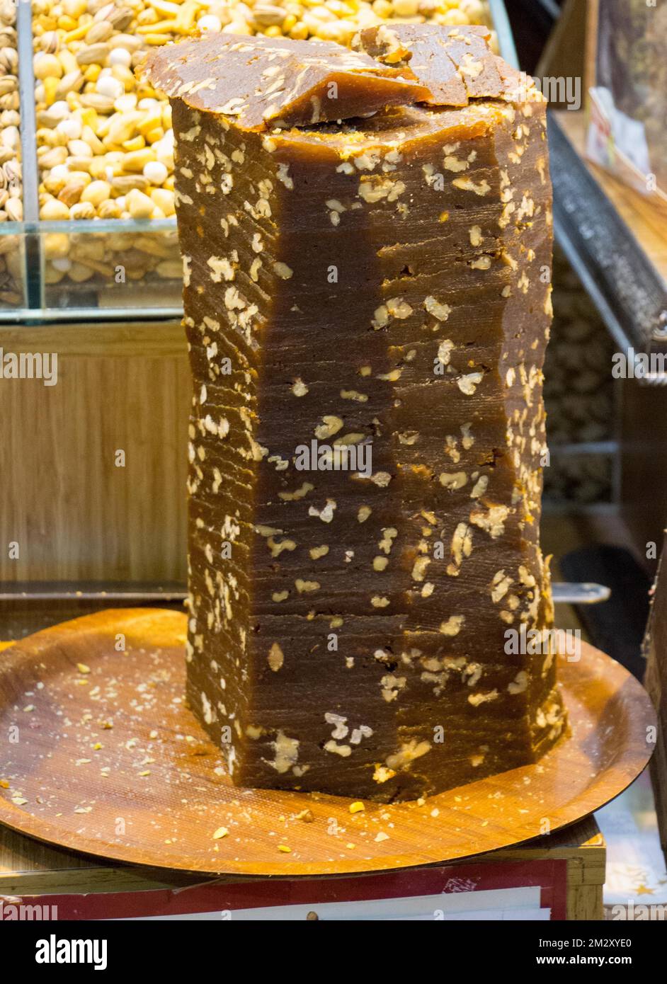 Turkish style fruit dried pulp as snack food Stock Photo - Alamy