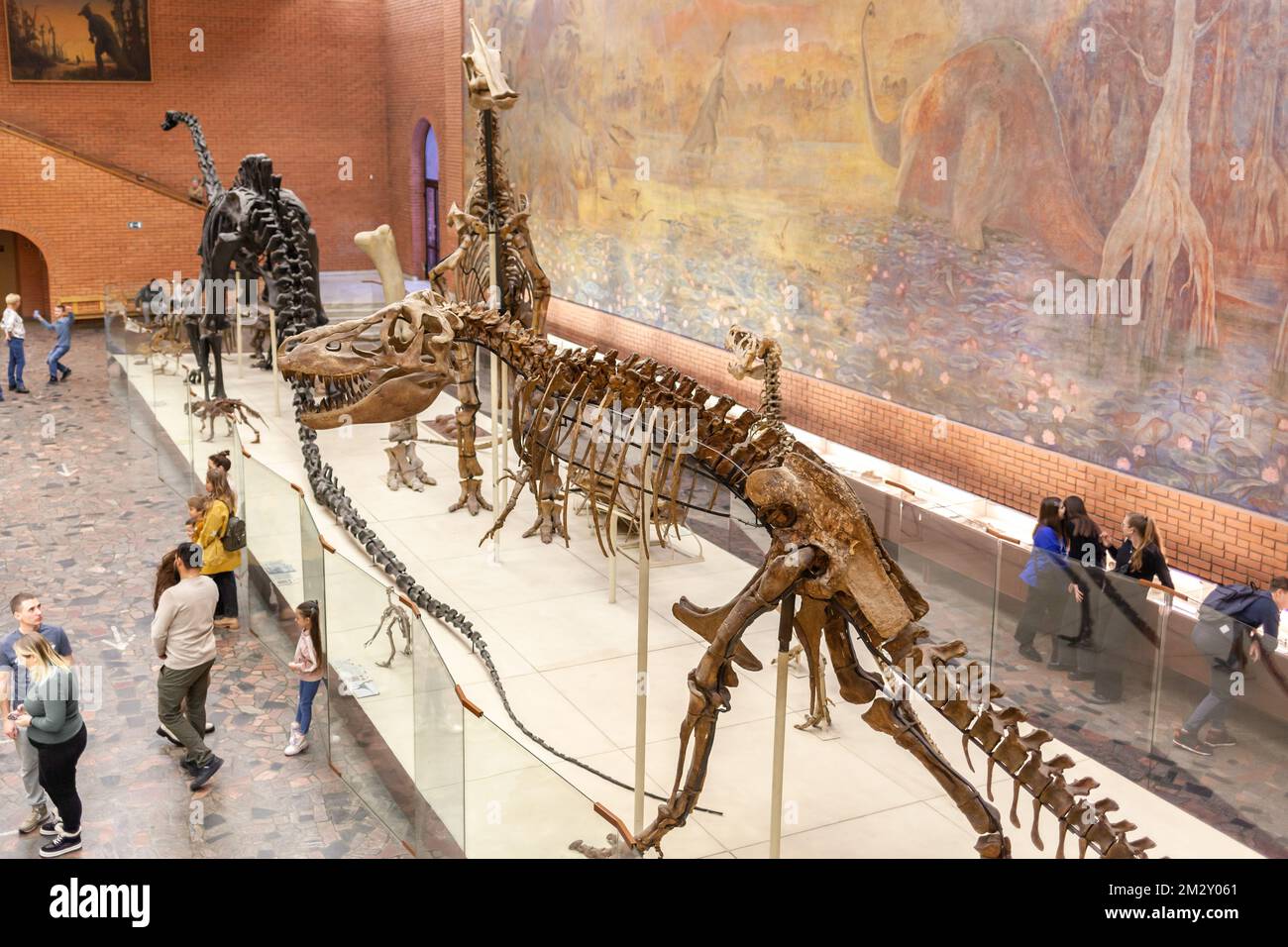 20.11. 2022, Moscow, Russia, Yu.A. Orlov Paleontological Museum ...