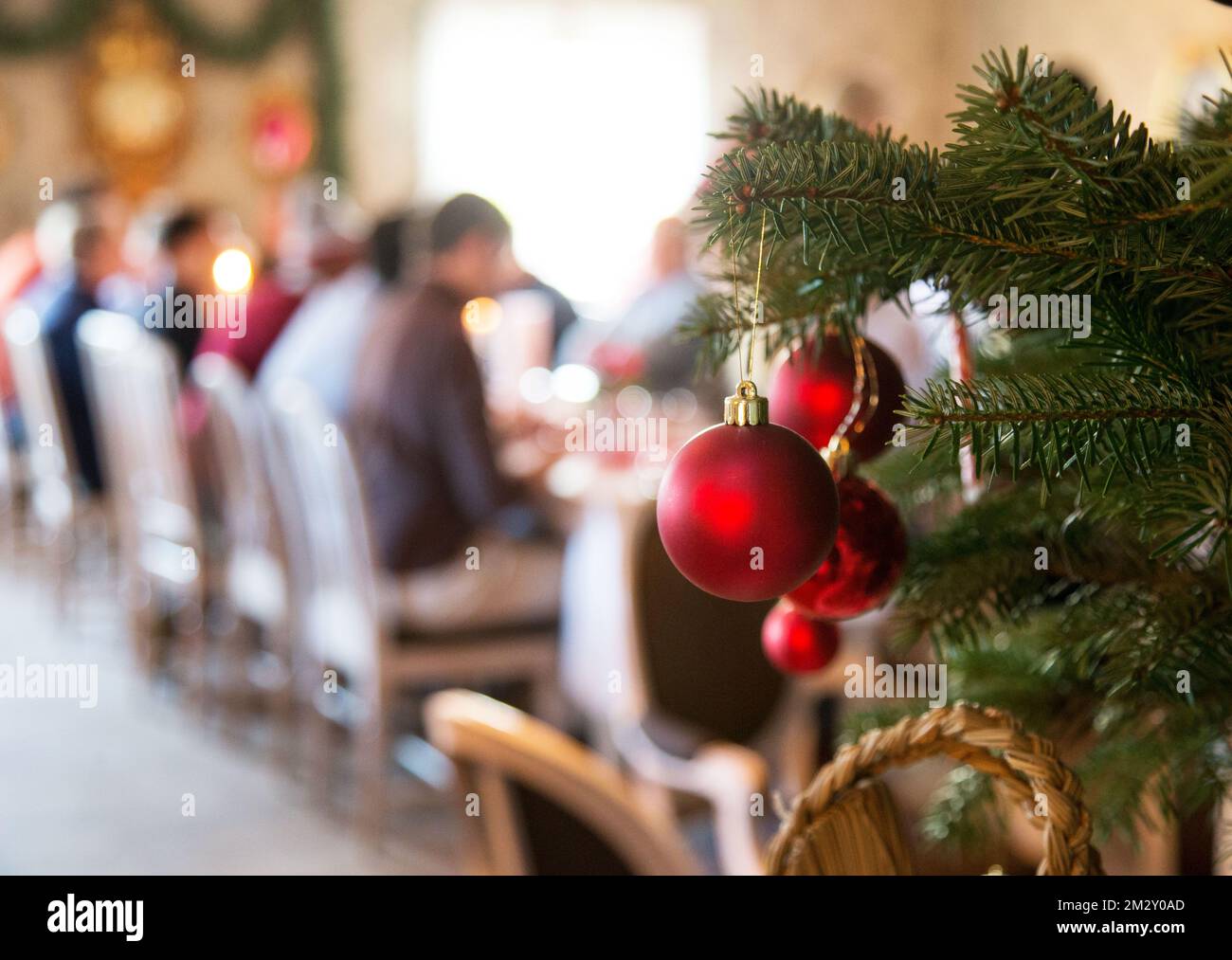 Christmas food (In Swedish: julbord) at a restaurant Stock Photo - Alamy