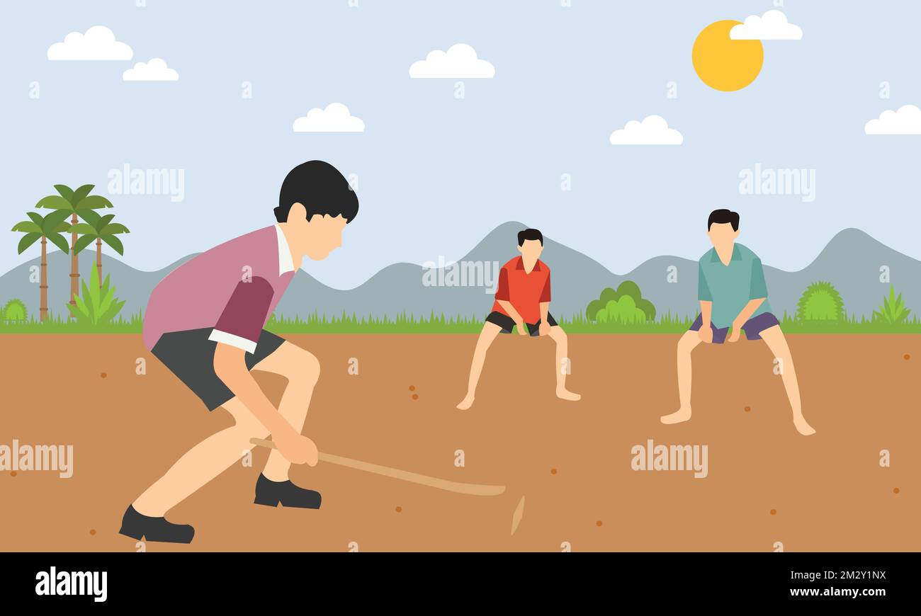 Indian children games Stock Vector Images - Alamy