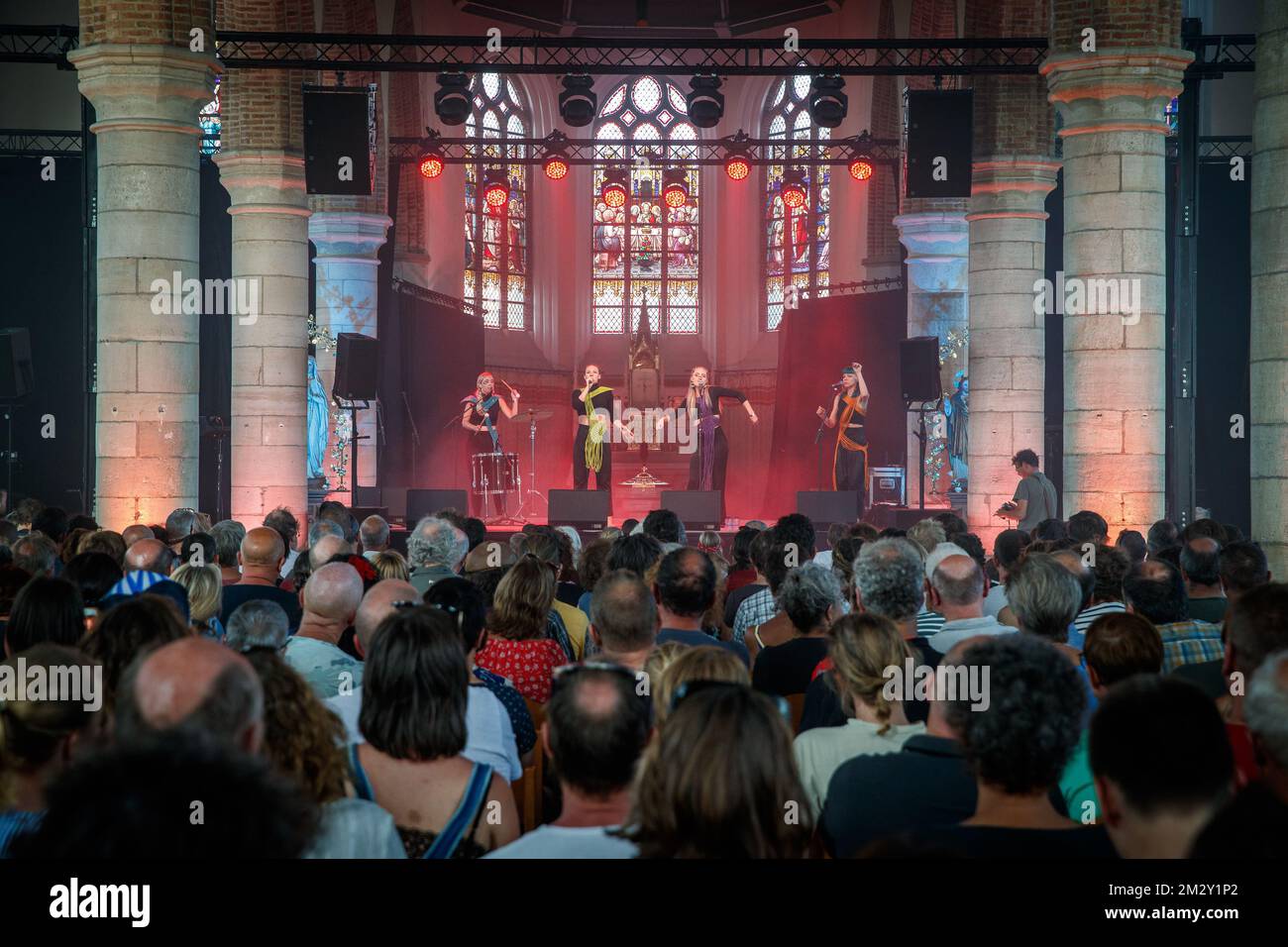 Tuuletar performs at the 45th edition of the Dranouter festival, Friday ...