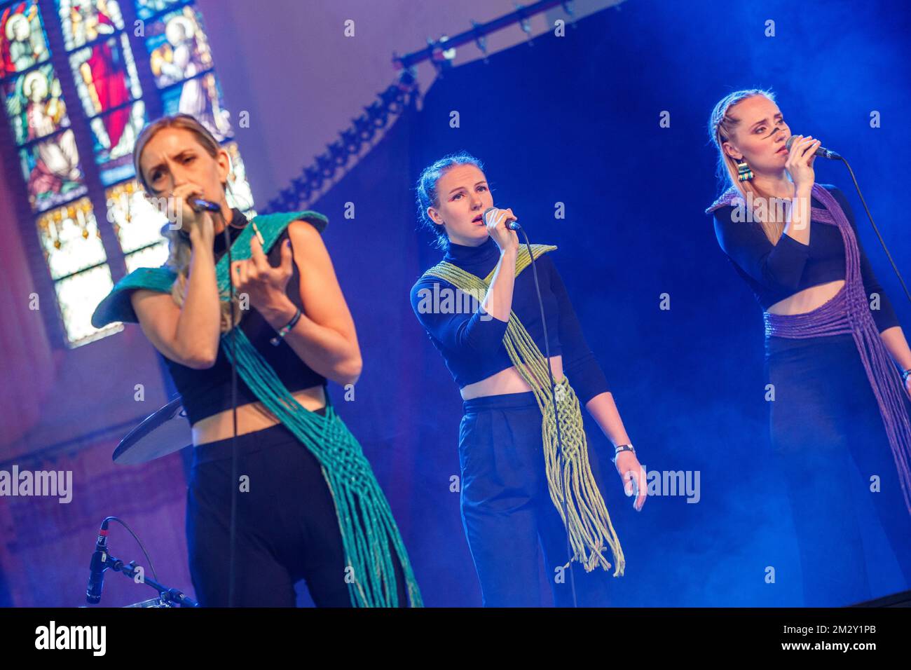 Tuuletar performs at the 45th edition of the Dranouter festival, Friday ...