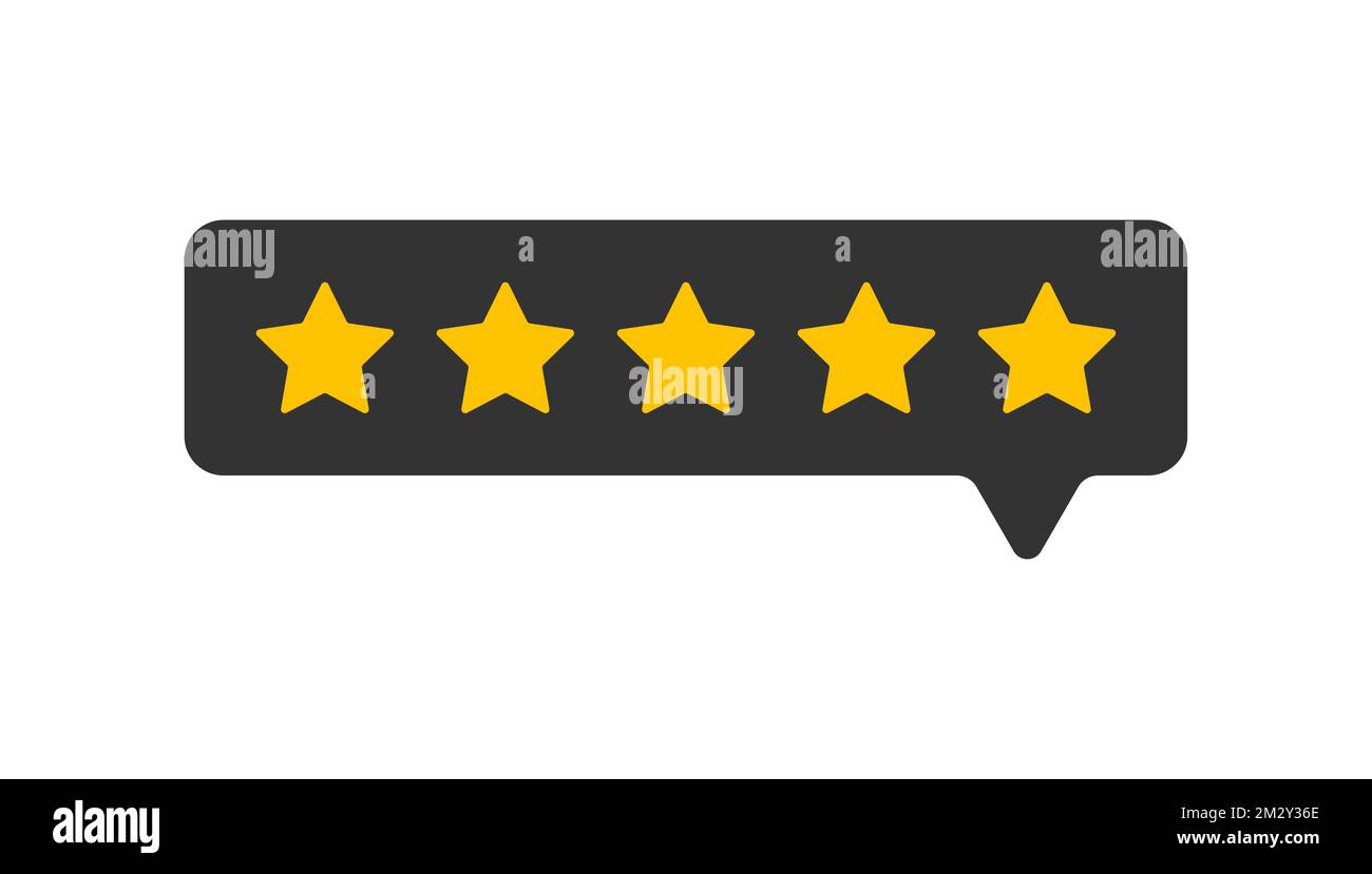 Vector 5 star feedback rate us service satisfaction. Rating five stars ...
