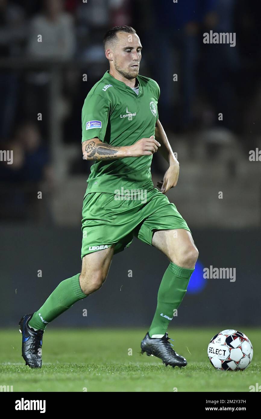 Lommel's Ricardo Ippel pictured in action during a soccer match between ...