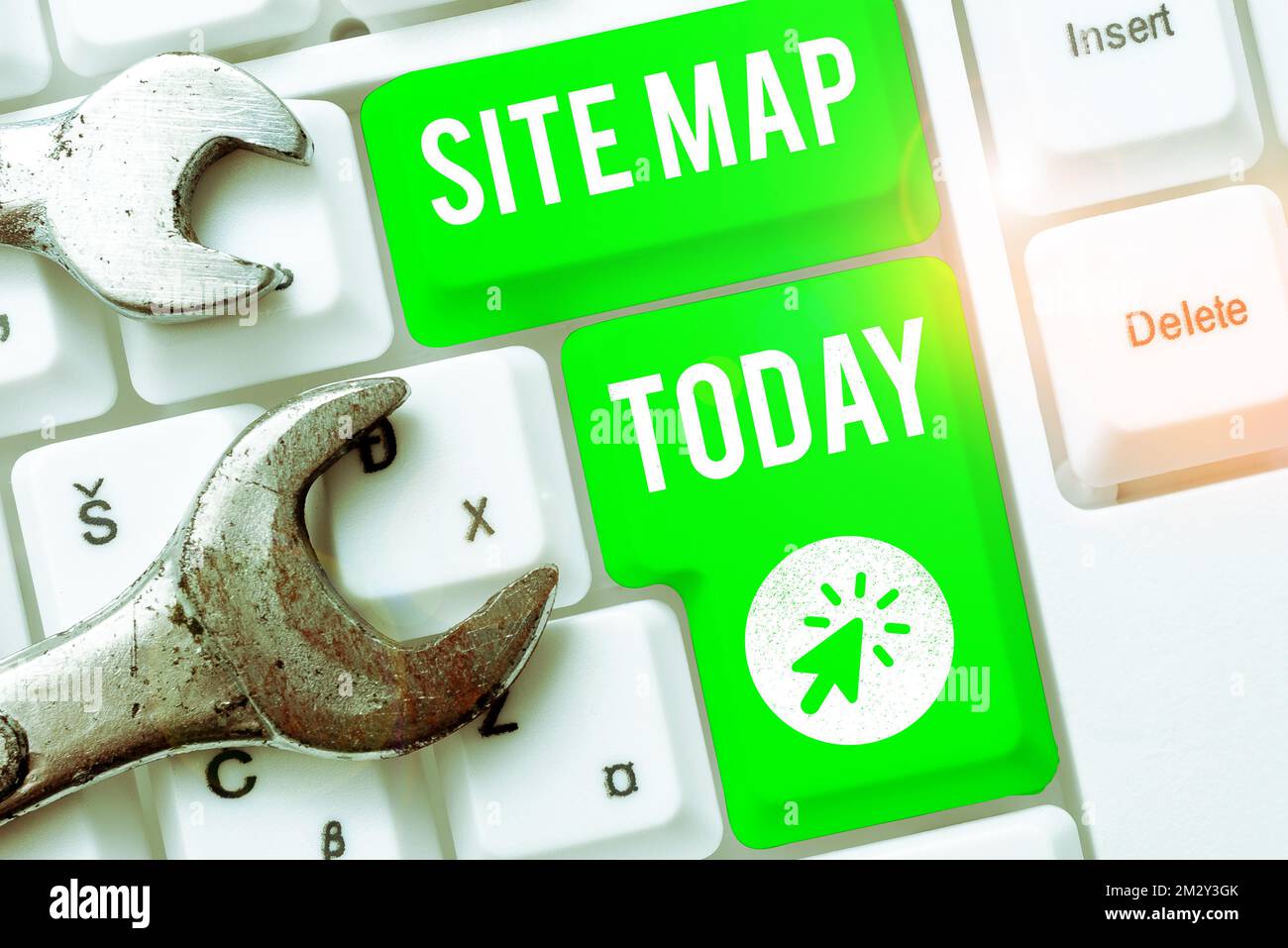 Sign displaying Site Map. Business overview designed to help both users ...