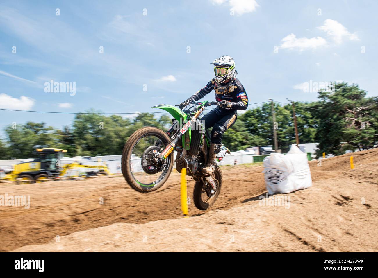 British Adam Sterry pictured in action during the MX2 race at the GP ...
