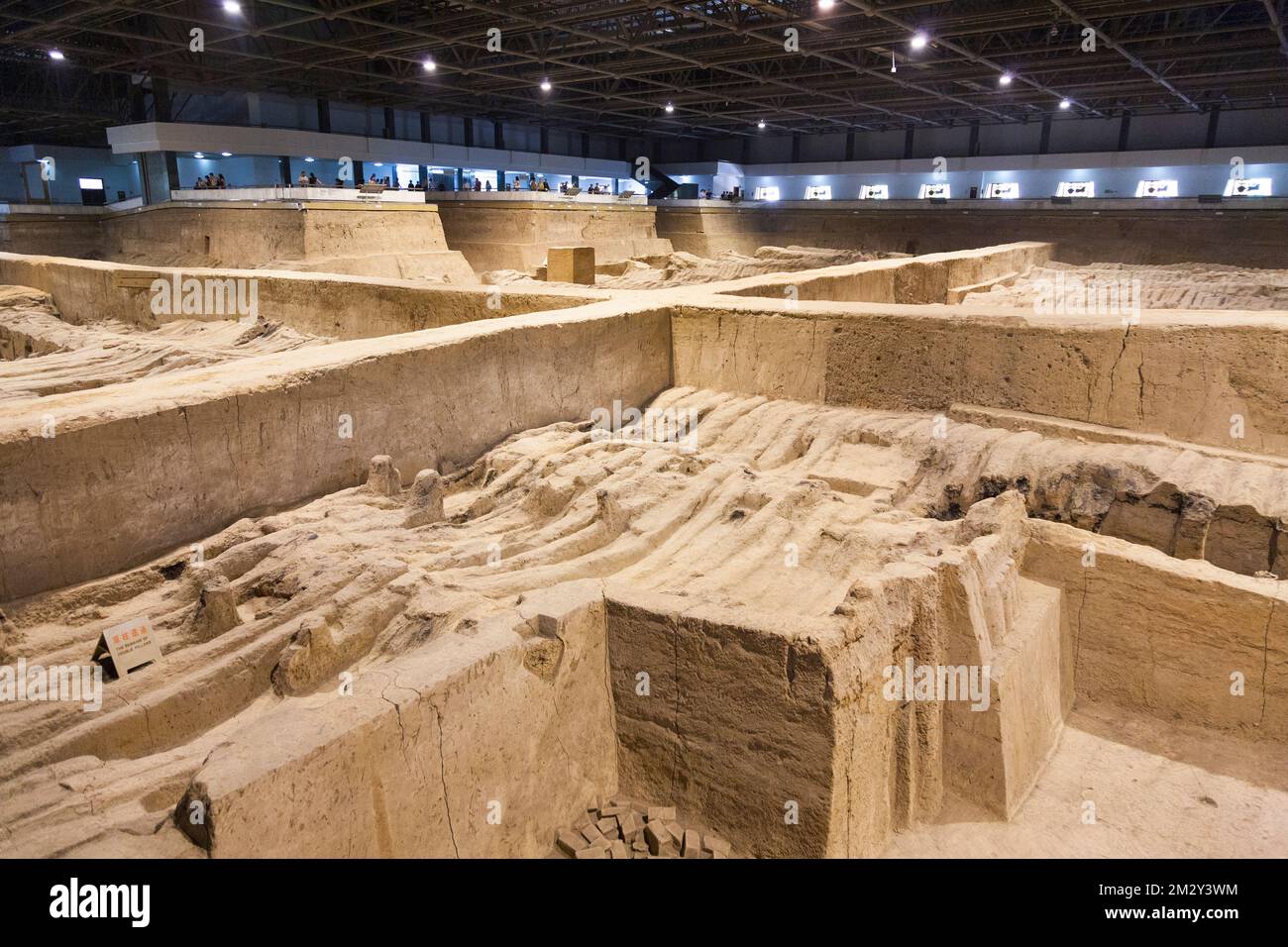 World famous archaeological excavation of Pit 2 at the site of ...