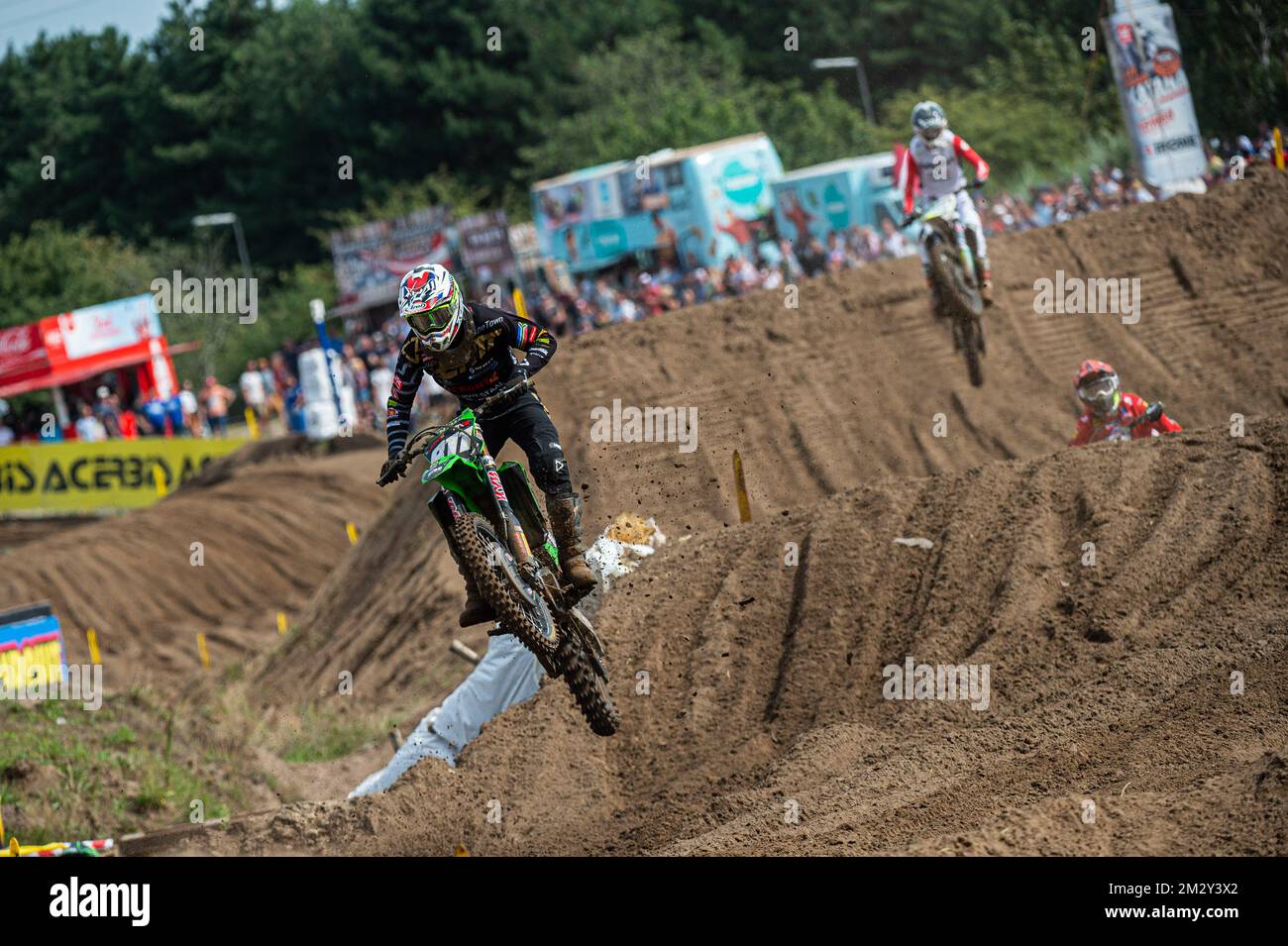 British Adam Sterry pictured in action during the MX2 race at the GP ...