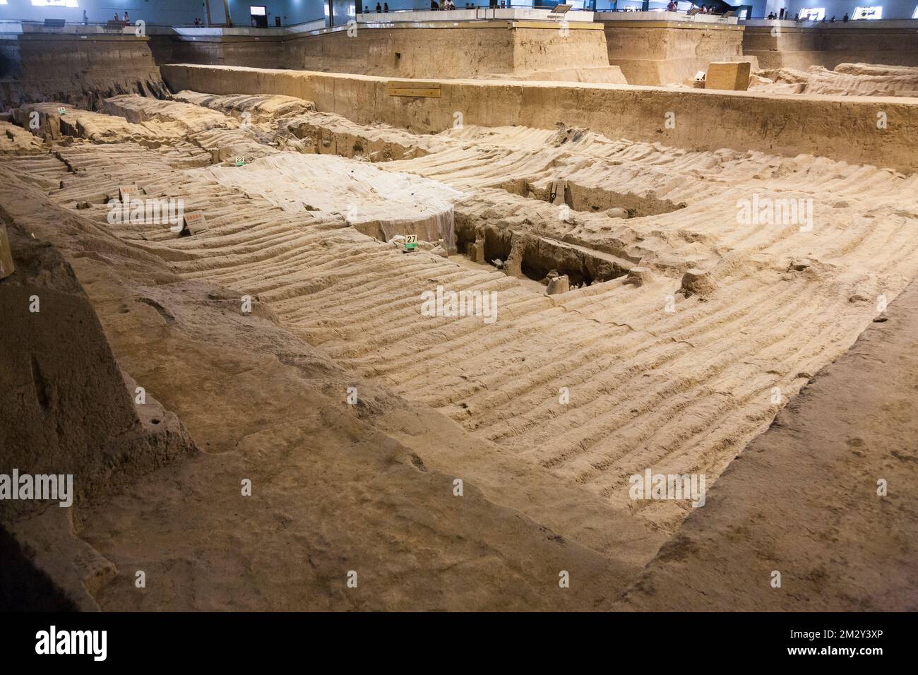 World famous archaeological excavation of Pit 2 at the site of ...