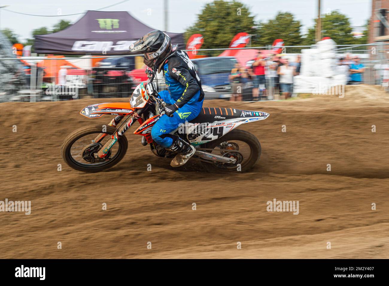 Britain's Shaun Simpson pictured in action during the MXGP race at the ...