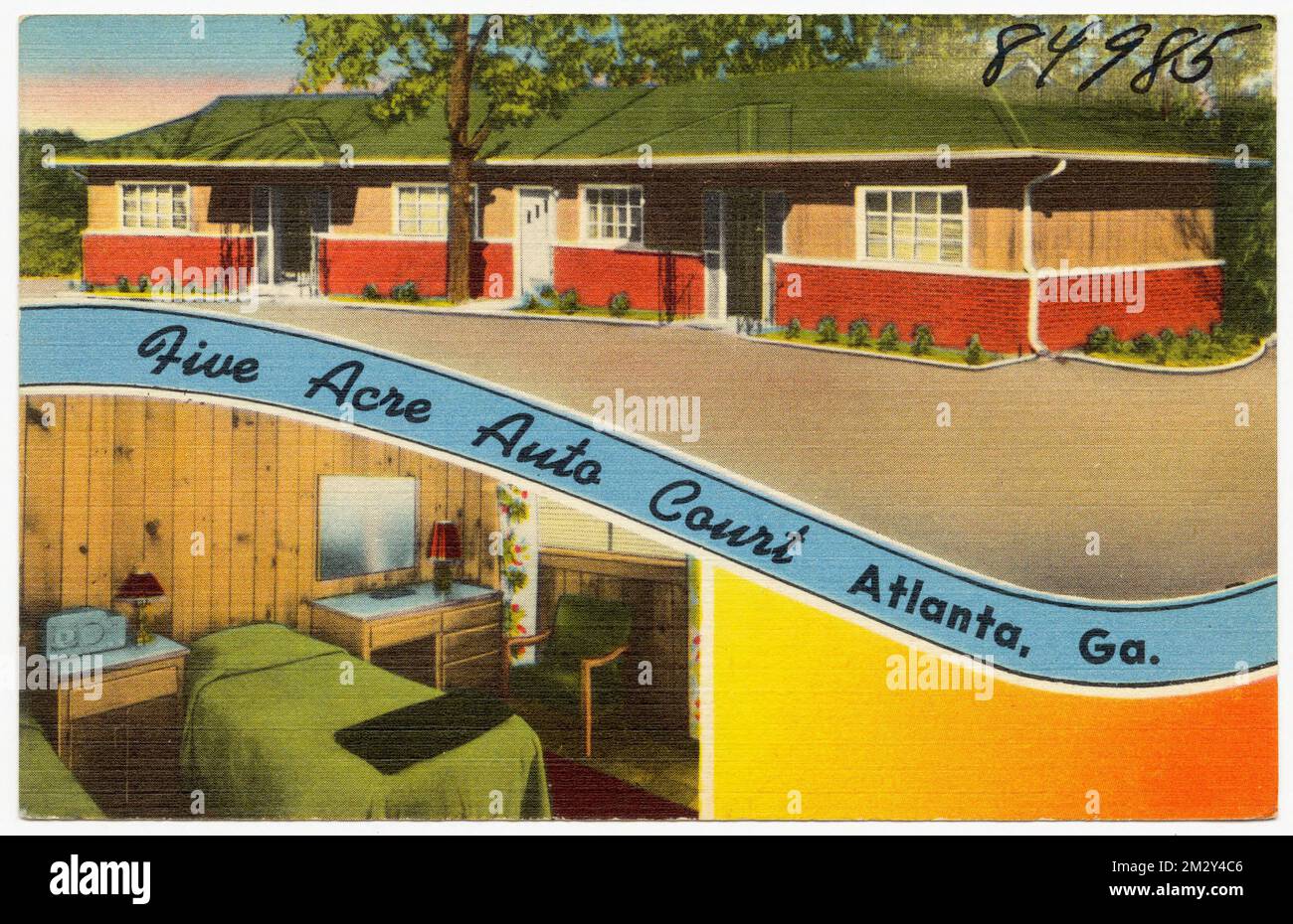 Five Acre Auto Court, Atlanta, Ga. , Motels, Tichnor Brothers ...