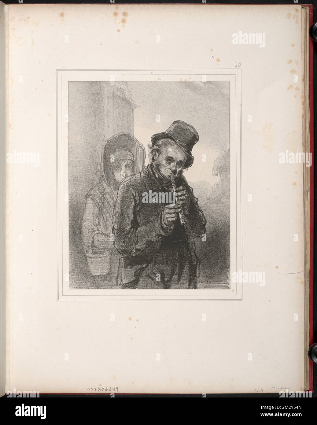 Le Flageolet ,. Paul Gavarni (1804-1866). Lithographs and Other Works ...