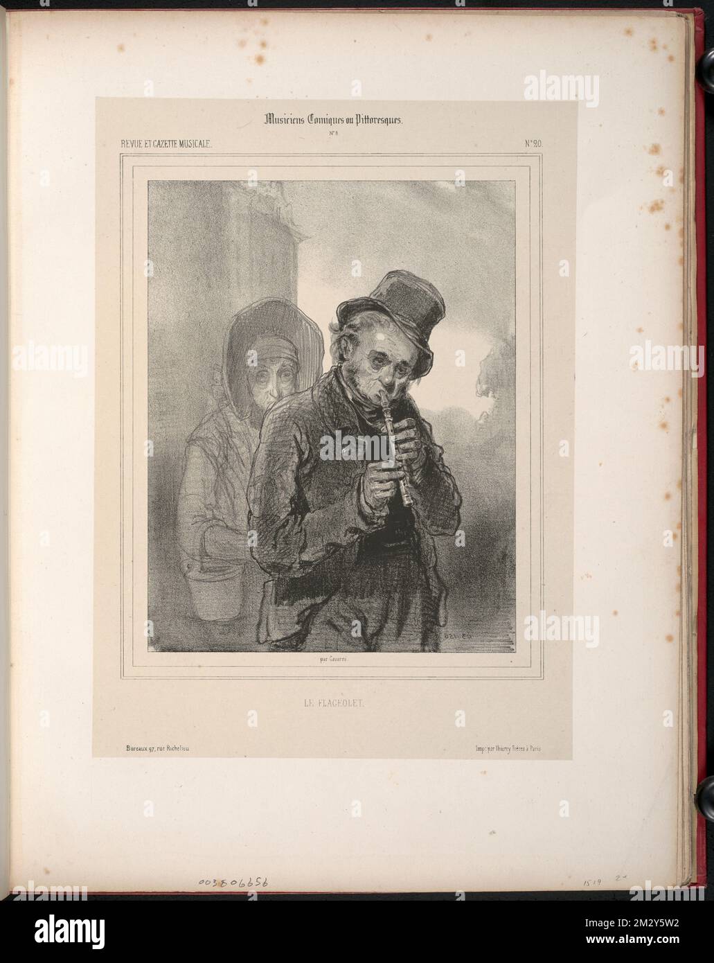 Le Flageolet ,. Paul Gavarni (1804-1866). Lithographs and Other Works ...