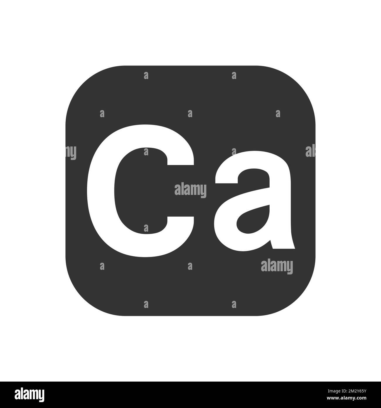 Mineral Ca Calcium grey shining pill capsule icon. Ca Calcium Vector ...